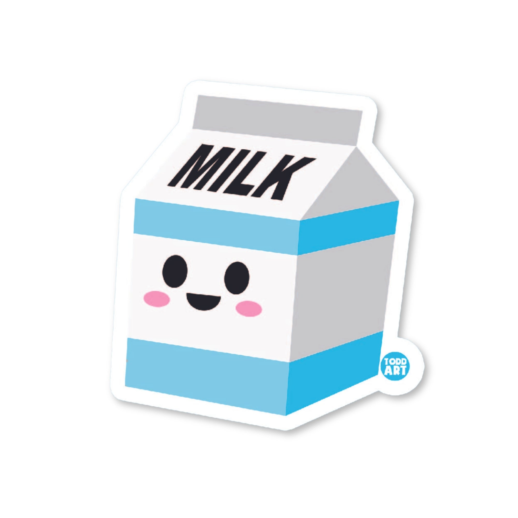 Milk Carton - 3" Art Sticker – Boo Boo Buddies