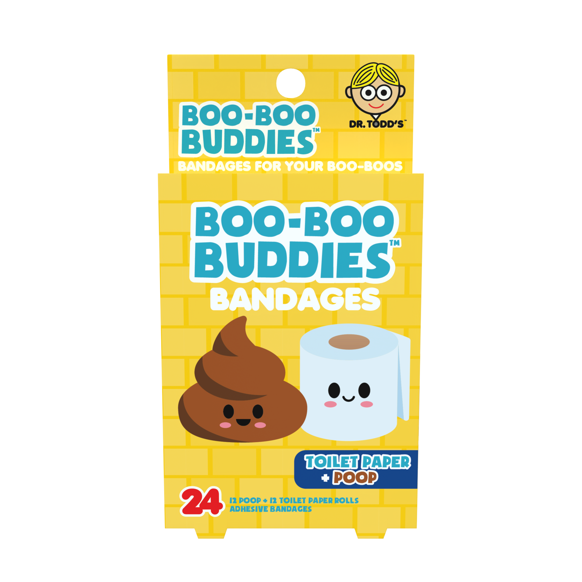 Poop and Toilet Paper Boo Boo Buddies Bandages